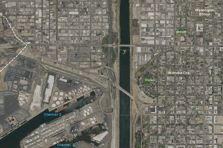 Traffic collision on Route 710 near Shoemaker Bridge, Long Beach CA ...