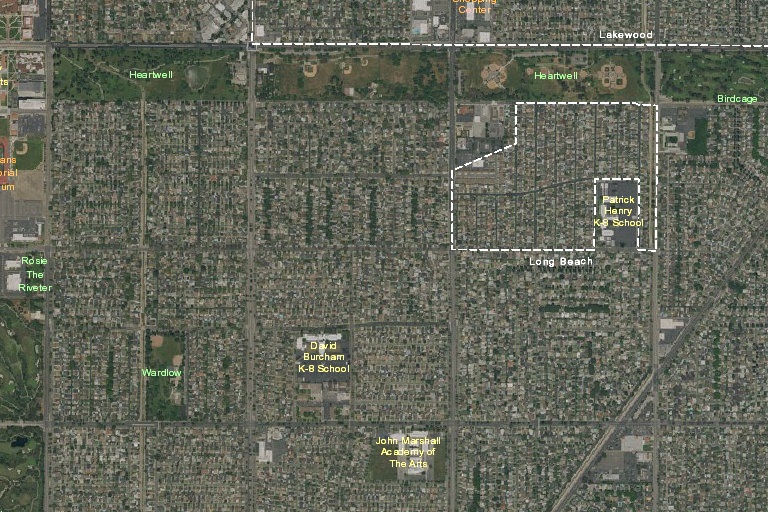 Fire crews check possible warming fire near Woodruff Ave, Long Beach CA ...