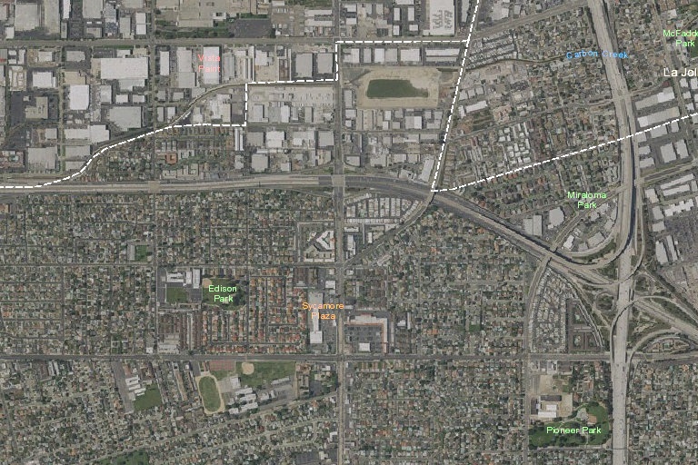 Traffic accident involving emergency units in Anaheim, Anaheim CA ...