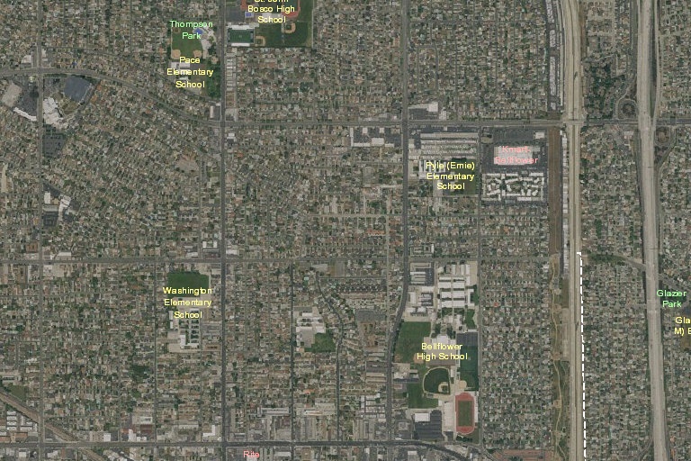 Commercial building fire reported near McNab Avenue, Bellflower CA ...