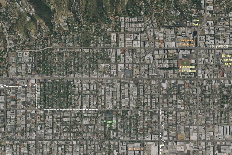 False alarm reported for rubbish fire on Sunset Blvd, Los Angeles CA ...