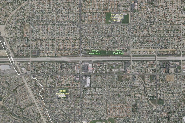 Fire crews check residential alarm near Lurline St, Rancho Cucamonga CA ...