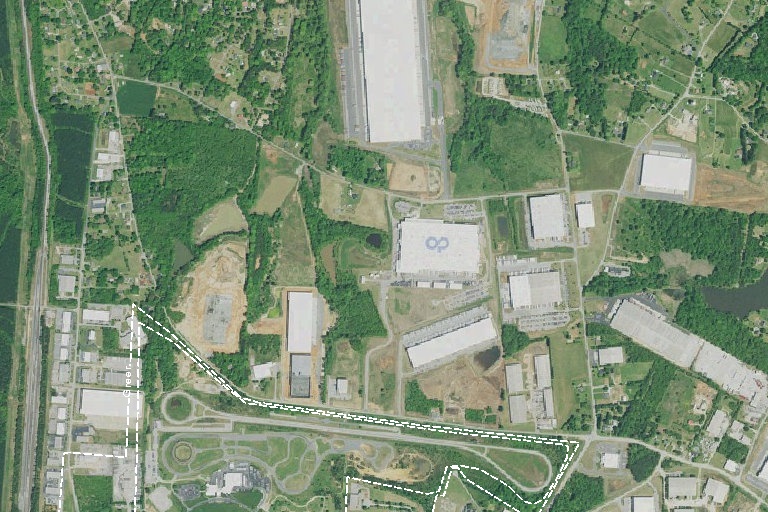 Traffic stop involving a green Toyota truck on entrance ramp, Greer SC ...