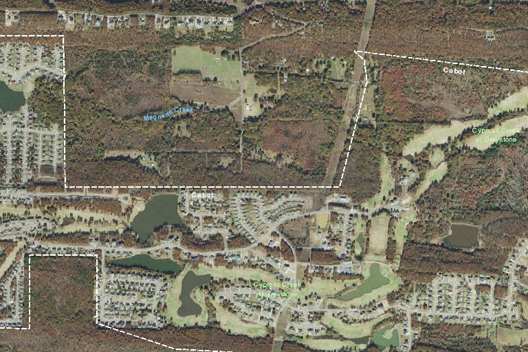 Brush fire reported near Arnold Palmer Drive ridge area, Cabot AR ...