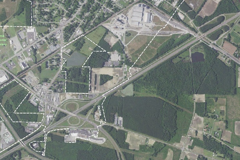 Two vehicle accident near interstate exit ramp in North Carolina, Selma ...