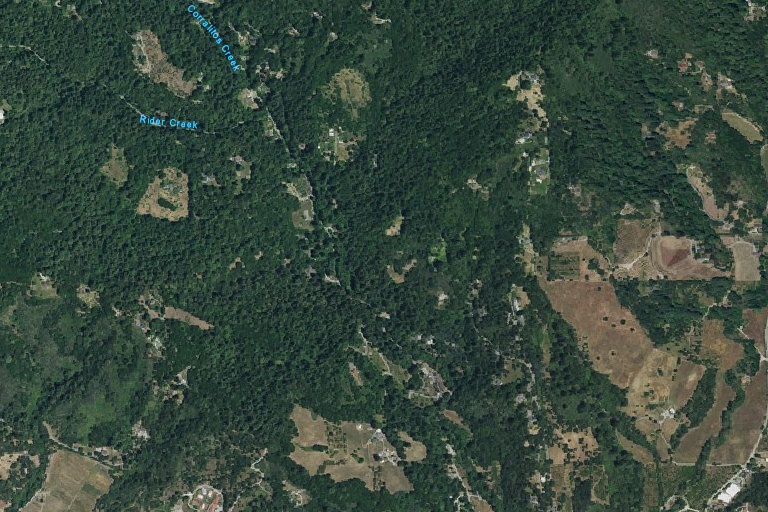 Tree and power lines block Eureka Canyon Rd, Corralitos CA | CrimeRadar