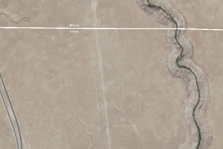 Fire units stage for possible wildfire near gorge road, Inyo County CA ...