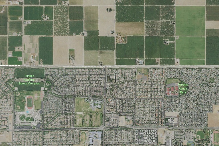 Single vehicle accident near Walnut and Christoffersen, Turlock CA ...