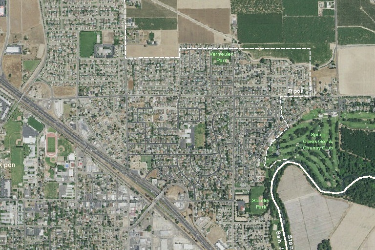 Small fire reported near Stouffer St gazebo, Ripon CA | CrimeRadar
