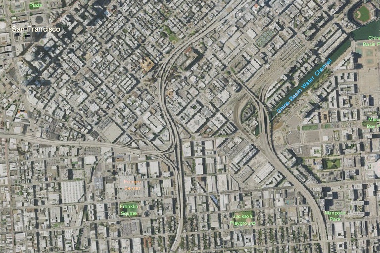 Encampment damaging garden on Caltrans property, San Francisco CA ...