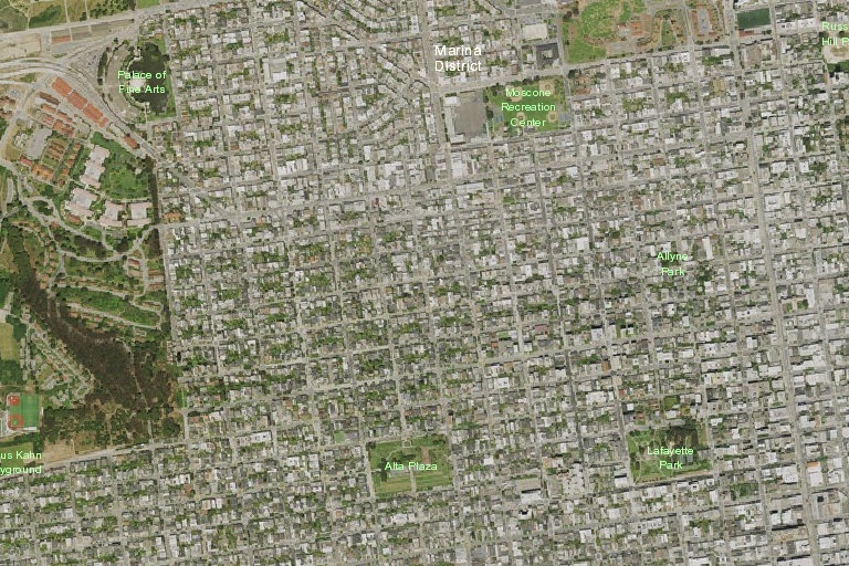 Street hazard reported near California and Pierce, San Francisco CA ...