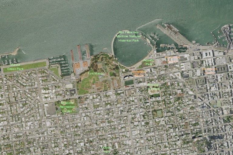 School bus drives erratically near Van Ness and Bay, San Francisco CA ...