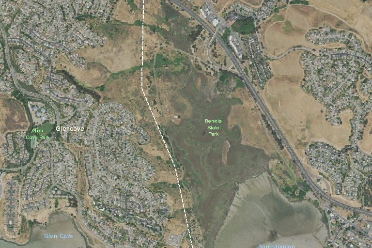 Small fire in bathroom trash can at Benicia State Park, Benicia CA ...
