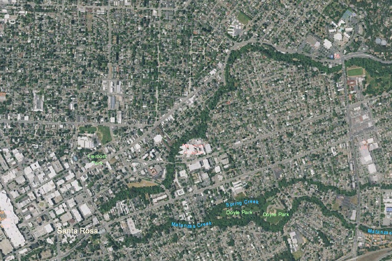 Police vehicle blocking highway lane, Santa Rosa CA | CrimeRadar