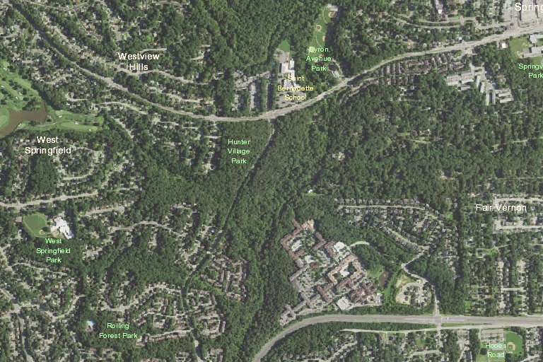 Medical emergency at spring village near forest view building ...