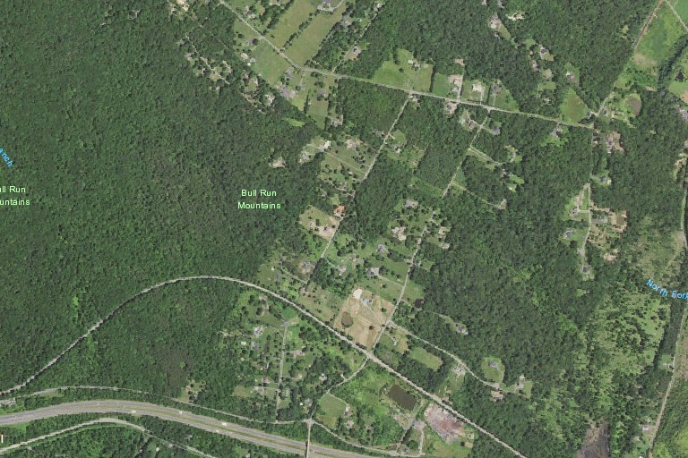 Fallen tree blocks Turner Road in Virginia, Prince William County VA ...