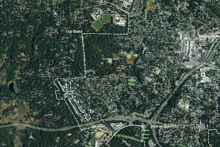 Vegetation fire erupts near McCourtney Road in Grass Valley, Grass ...