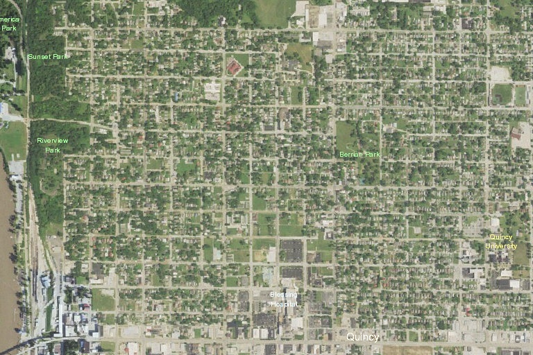 Vehicle stop involving black Ford Fusion at intersection, Quincy IL ...