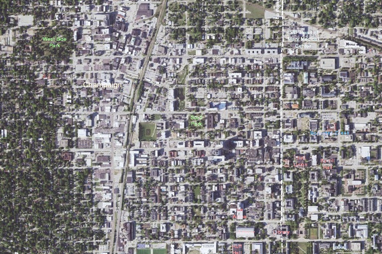 Fire alarm level one at intersection in Champaign, Champaign IL ...