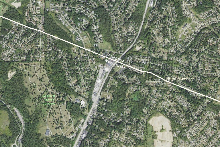 Traffic stop near Washington and Moccasin, Washington County PA ...