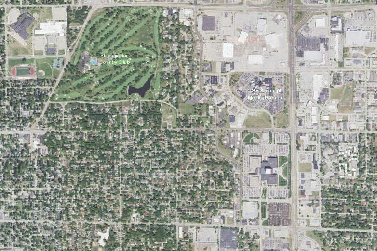 Water main break causes ice buildup near Regency Dr, Bloomington IL ...