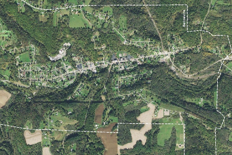 Debris and stalled commercial truck create traffic hazard, Salineville ...