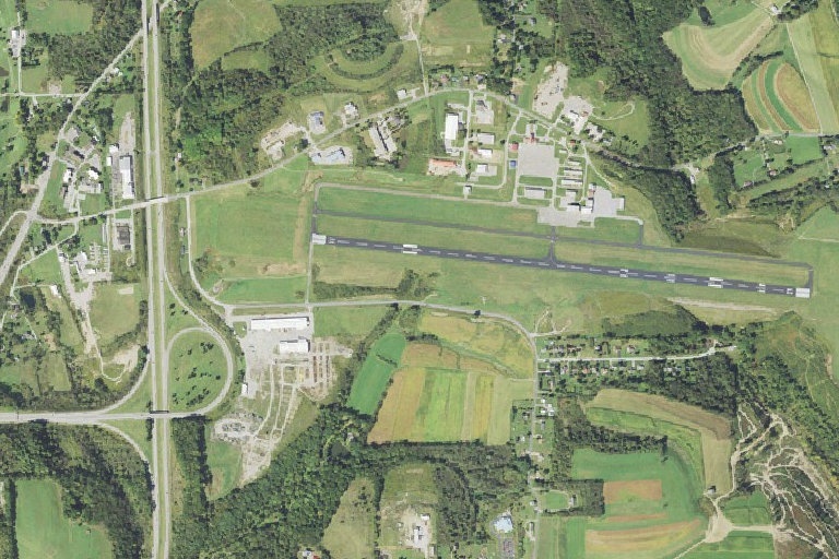 Phone wire hanging near residence on Geesey Road, Indiana County PA ...