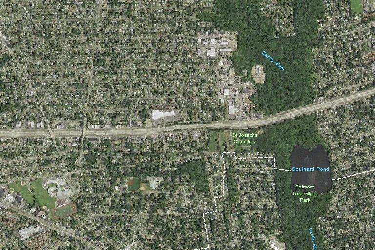 Smoke reported from shed near Cadman Ave and Marlborough Rd, Babylon NY ...