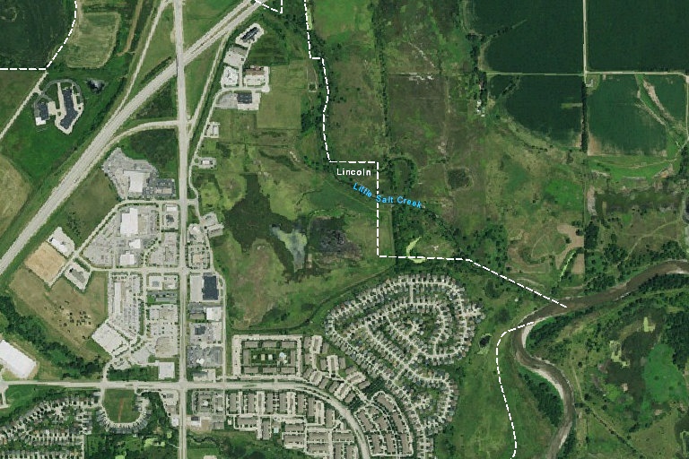 Dumpster in street causes traffic hazard near Meridian Dr, Lincoln NE ...