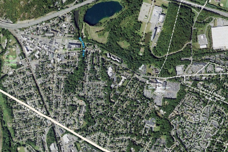 Traffic collision involving two cars at Riverside Drive, Suffern NY ...