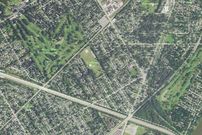 White pickup truck parked wrong way blocking street, Maumee OH | CrimeRadar