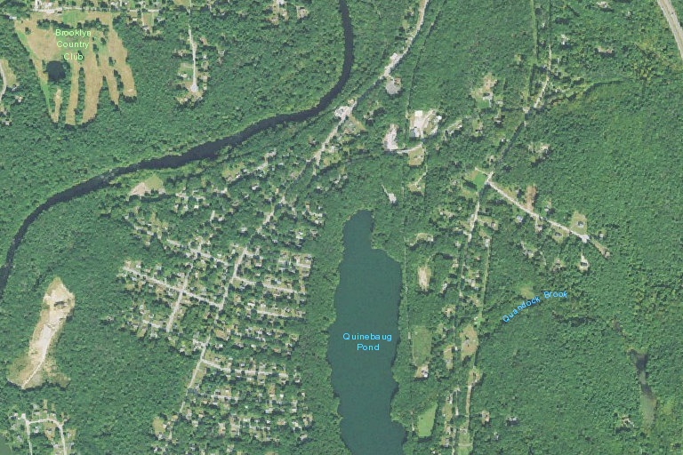 Tree burning on electrical wires near Foster Street, Killingly CT ...