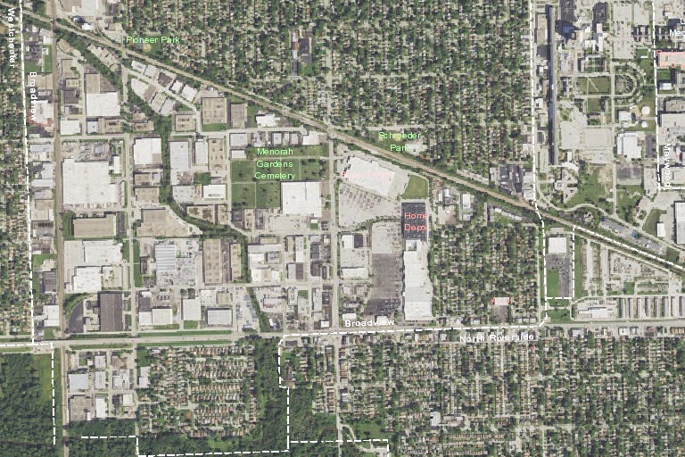 Two vehicles collide on tollway near 19th Street exit, Broadview IL ...