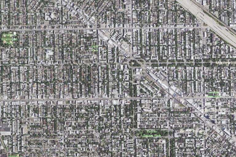 School bus blocks street near Dickens Ave, Chicago IL | CrimeRadar