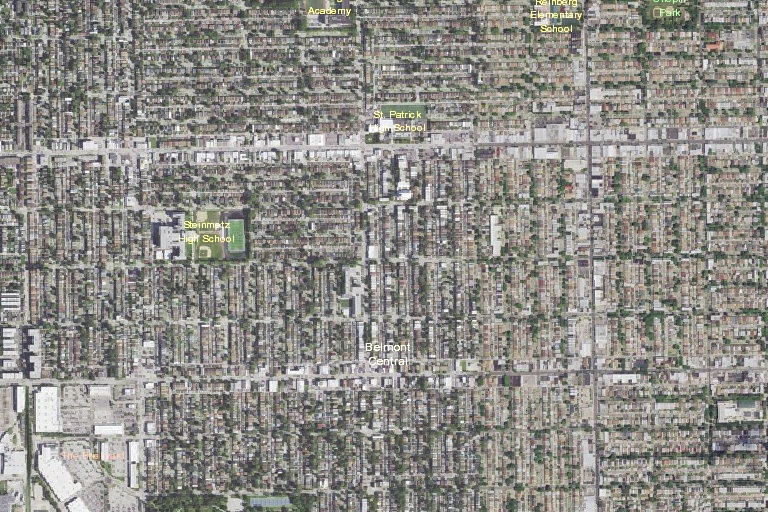 Gray SUV parked overnight in alley near North Mason Ave, Chicago IL ...