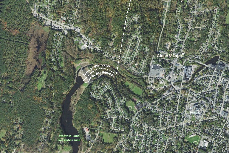 Downed utility pole blocks South St traffic, Southbridge MA | CrimeRadar