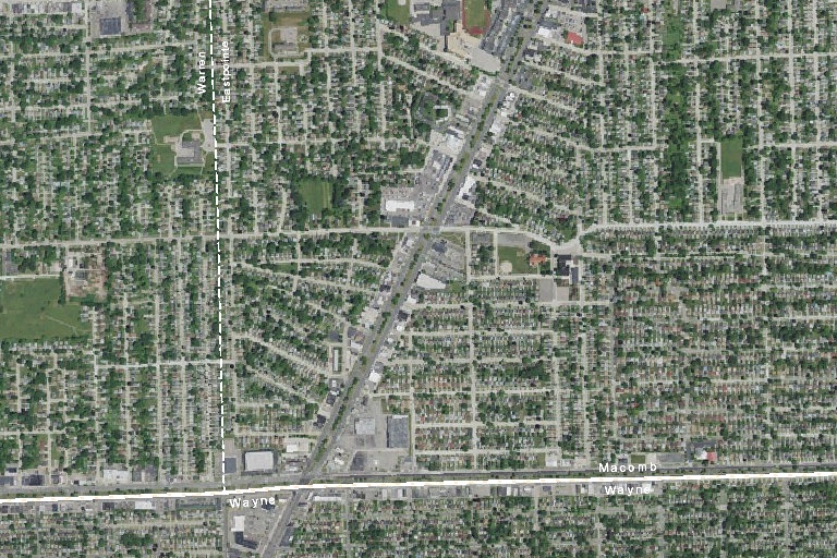 Traffic blocked near Eight Mile for downed line, Detroit MI | CrimeRadar