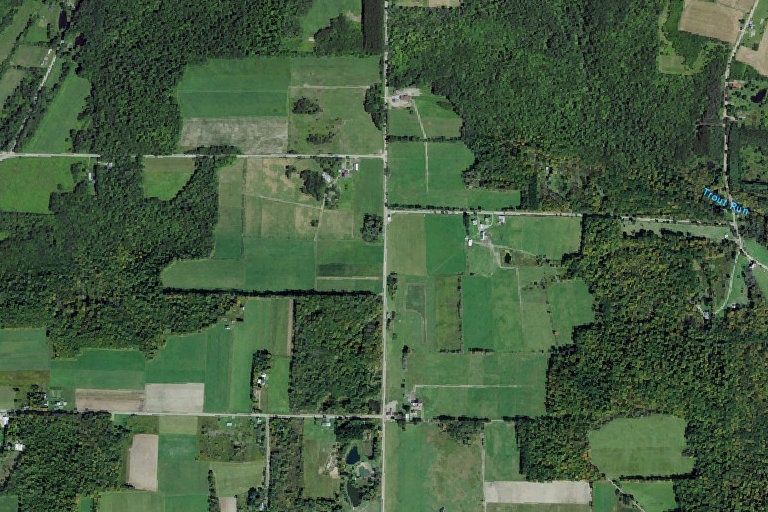 Tree fallen blocking road near Bull Hill Road, Steuben County NY ...