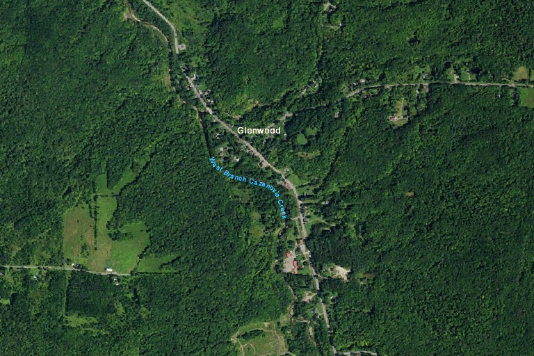 Working structure fire with heavy flames near State Road, Glenwood NY ...