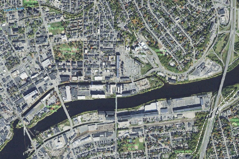 Duck Bridge limited to one southbound lane, Lawrence MA | CrimeRadar