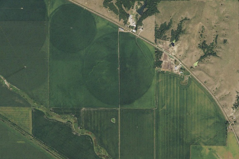 Stalled white van with broken trailer on interstate 90, Clay County SD ...