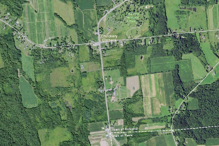 Red sedan crashes into ditch near Route 12 in Clinton, New York NY ...