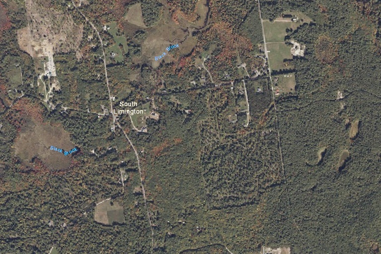 Hay debris blocking road near Little Ossipee campground, York County ME ...