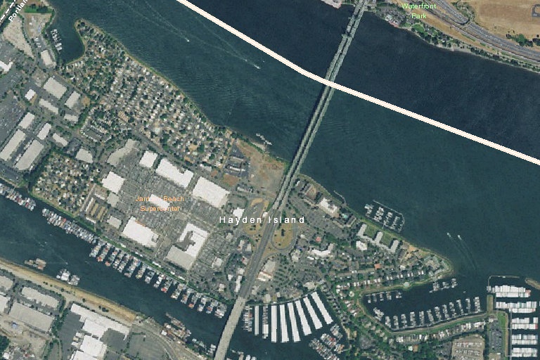 Bonfire reported near north jantzen drive and taco bell, Portland OR ...