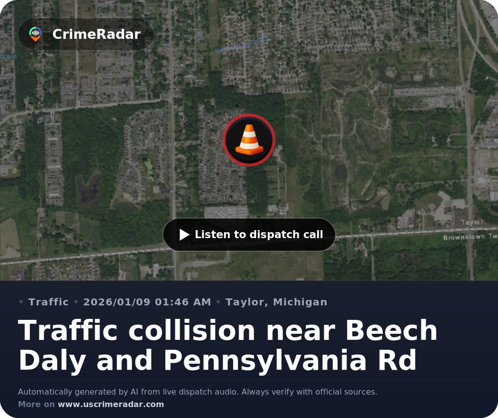 Traffic collision near Beech Daly and Pennsylvania Rd, Taylor MI ...