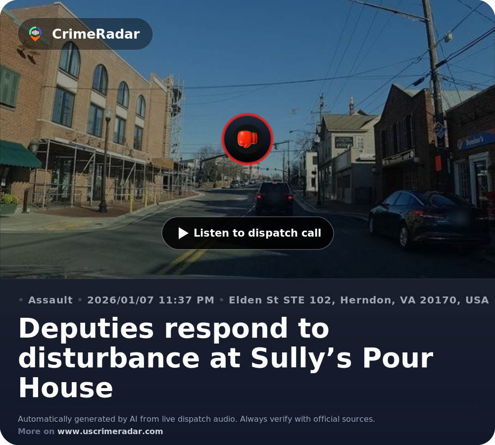 Deputies respond to disturbance at Sully’s Pour House, Herndon VA ...