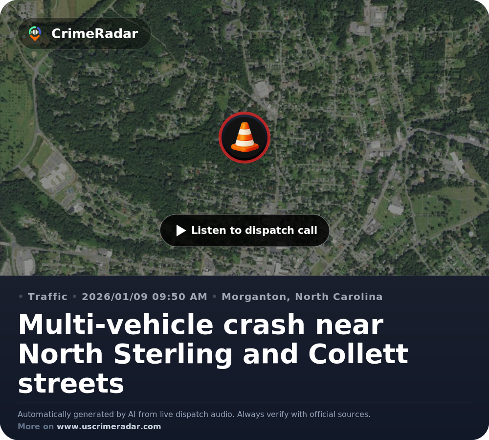 Multi-vehicle crash near North Sterling and Collett streets, Morganton ...