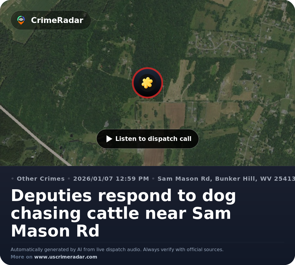 Deputies respond to dog chasing cattle near Sam Mason Rd, Berkeley ...