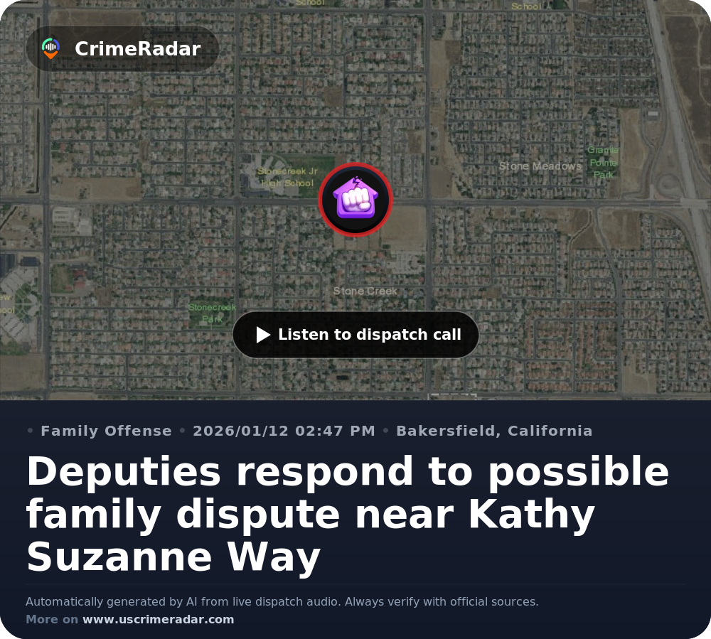 Deputies respond to possible family dispute near Kathy Suzanne Way ...