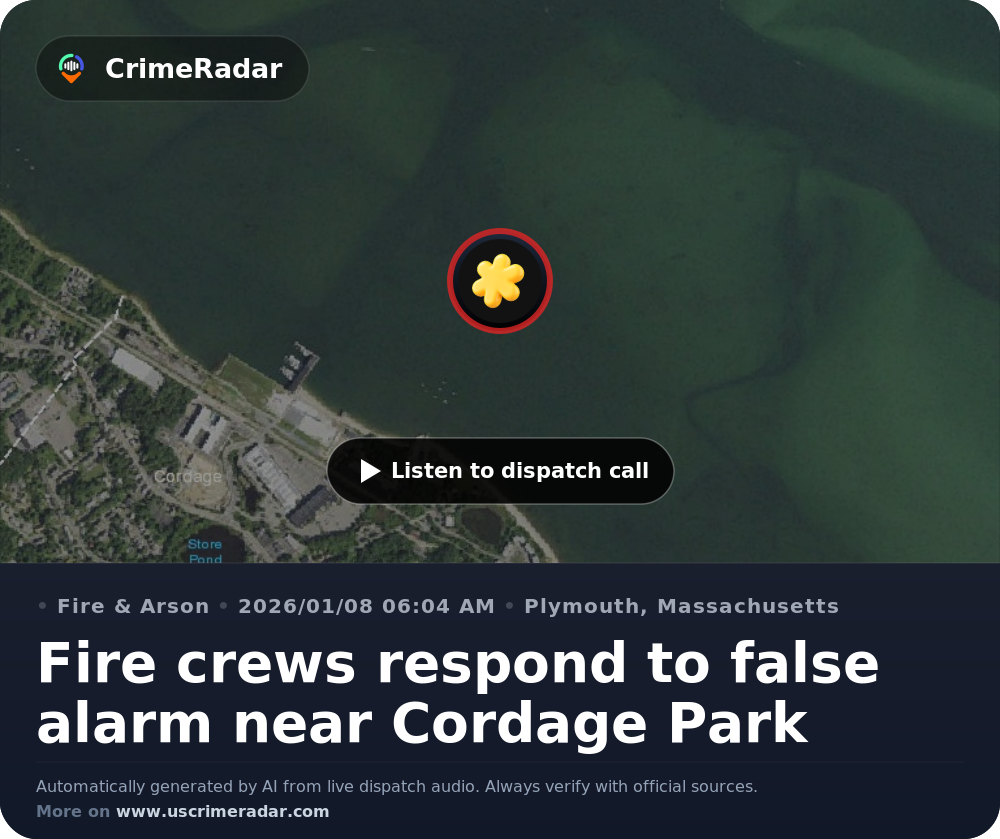 Fire crews respond to false alarm near Cordage Park, Plymouth MA ...